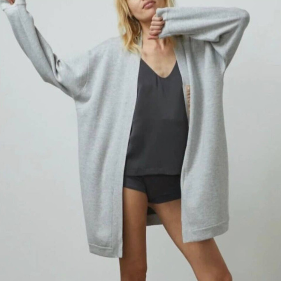 lunya | Sweaters | Lunya Cozy Cotton Silk Snap Front Cardigan In Mellow ...